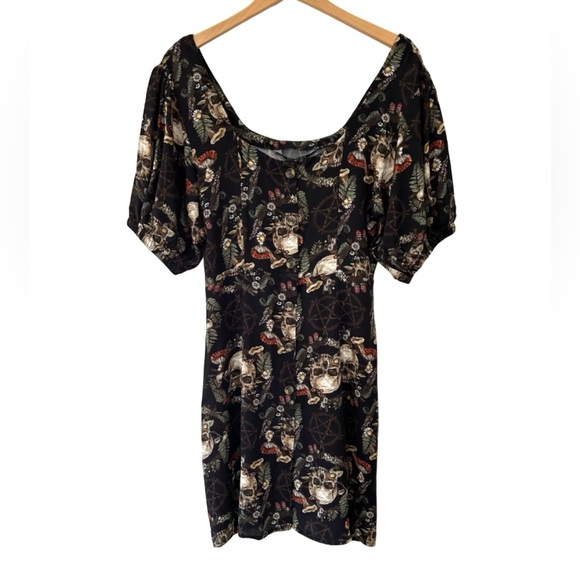 Disturbia | Dresses | Disturbia Goliath Puff Sleeve Mini Dress 8 Black ...